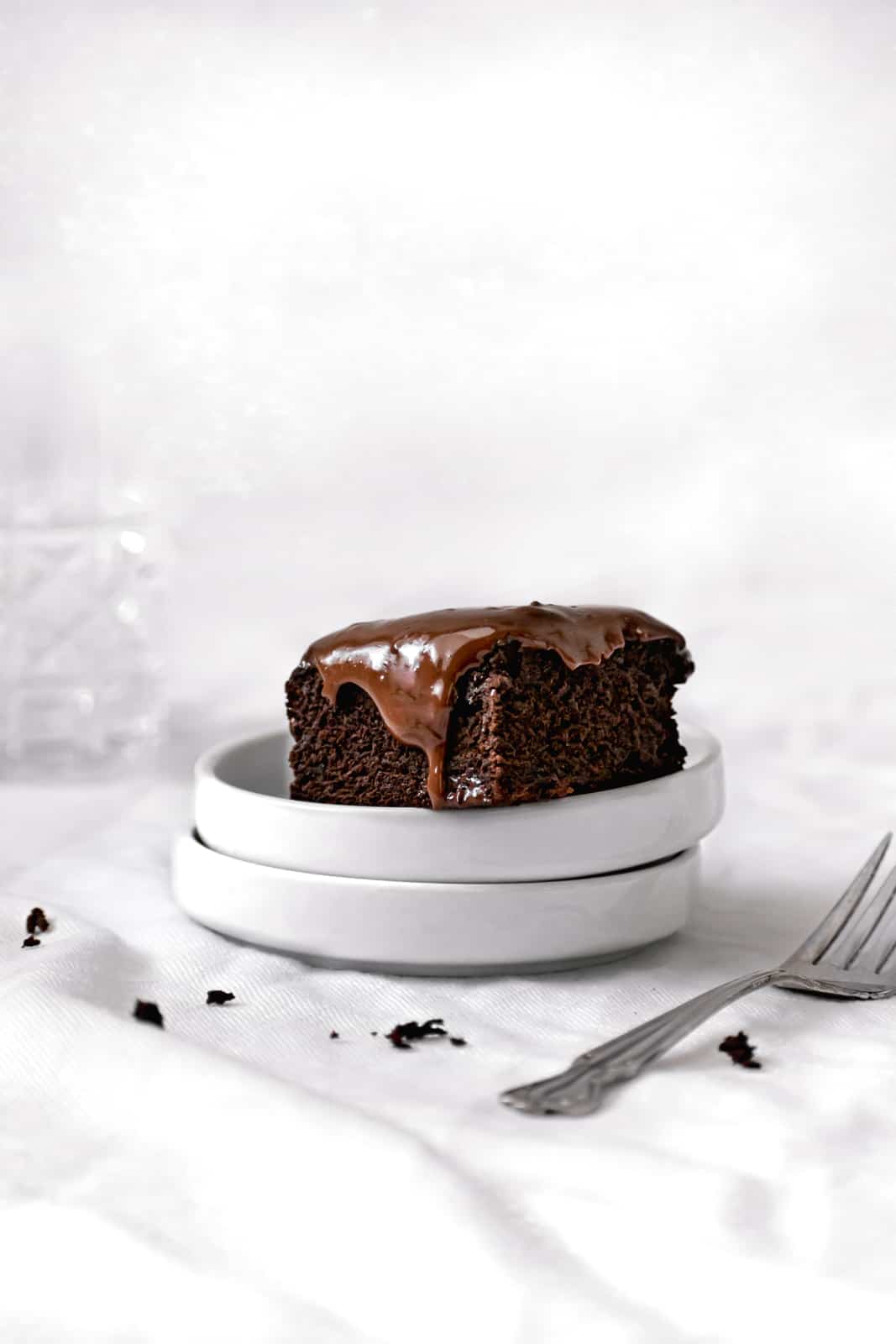 Dark Chocolate Malt Snack Cake - Sloane's Table