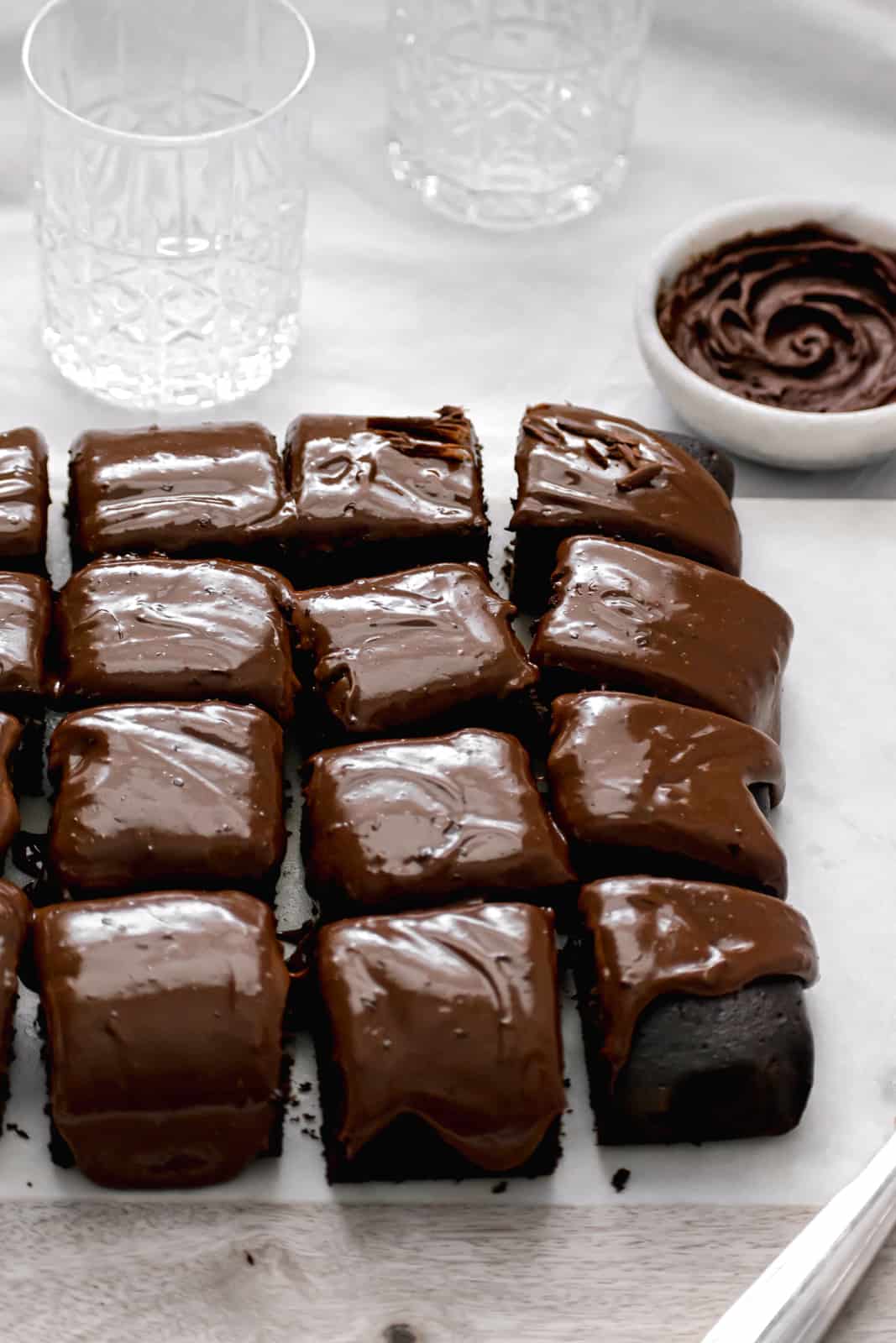 Dark Chocolate Malt Snack Cake - Sloane's Table