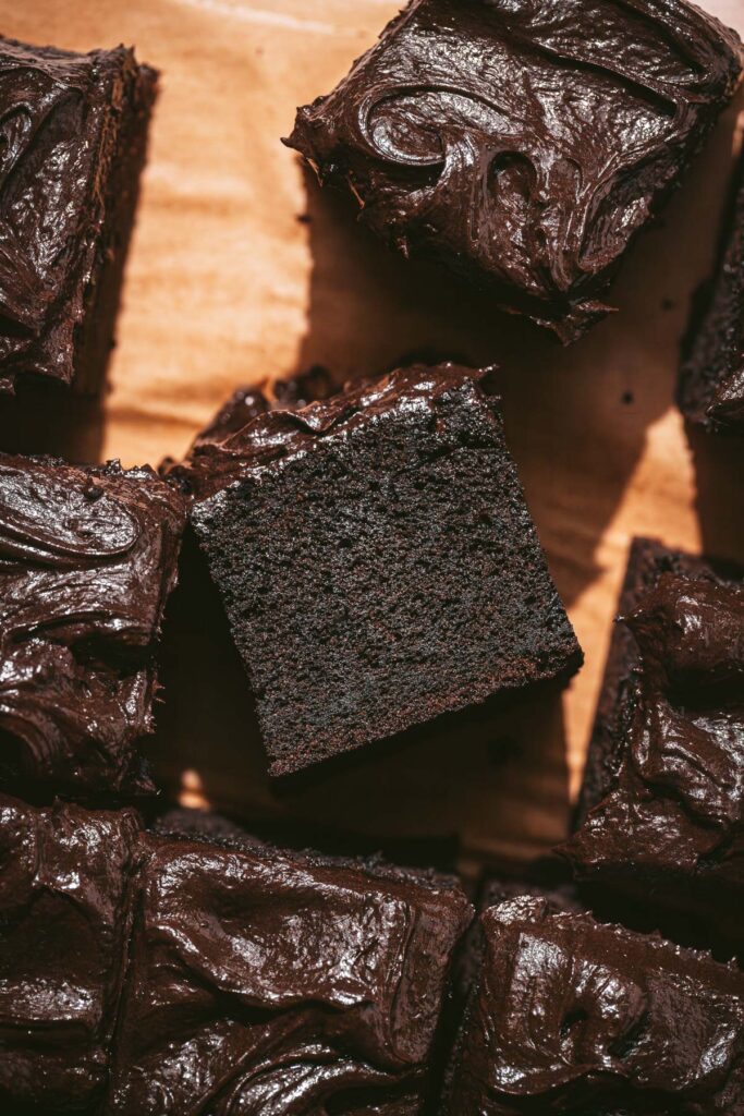 Malted Dark Chocolate Snack Cake - Sloane's Table