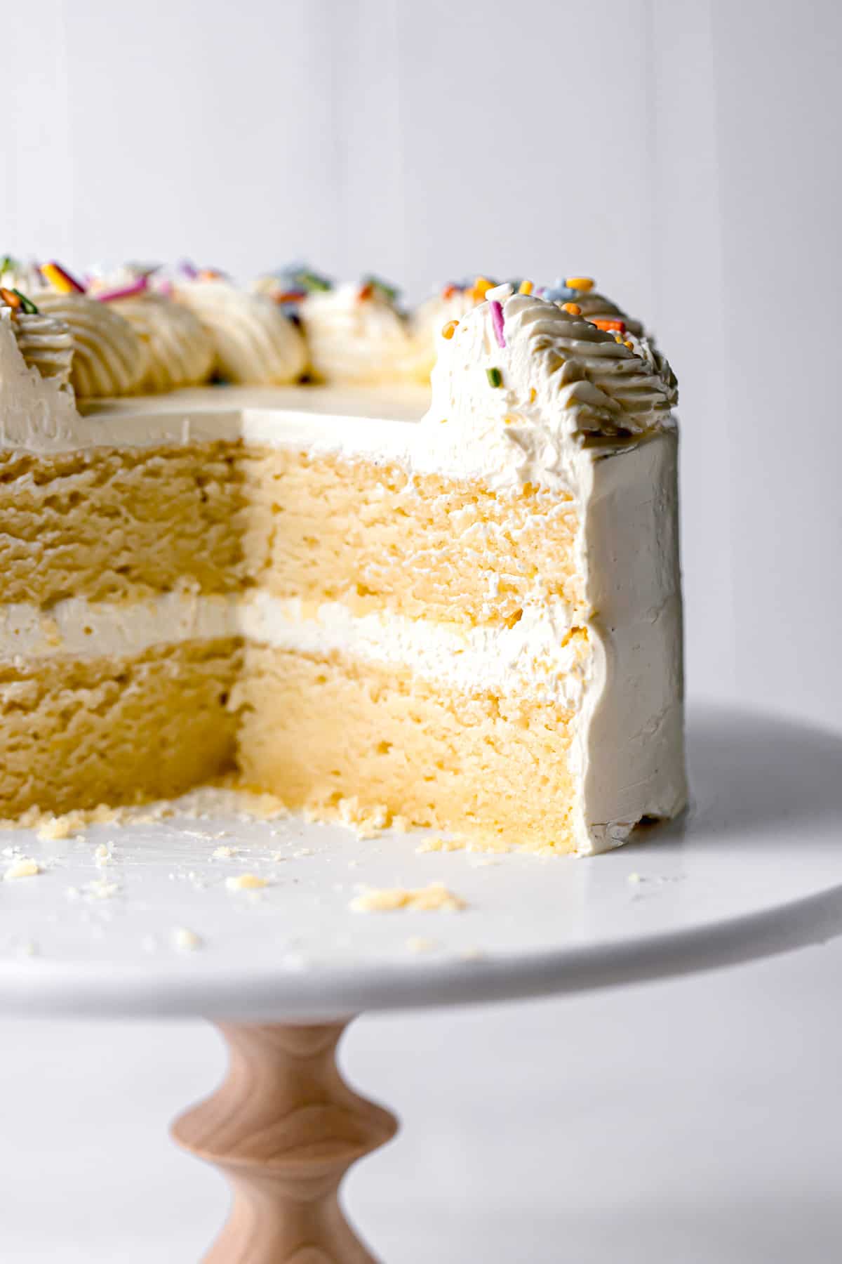 Small Vanilla Cake Recipe - Sloane's Table