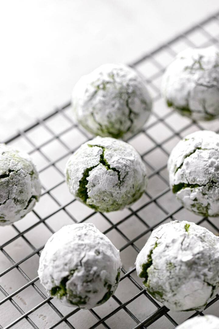 Matcha Amaretti Cookies - Sloane's Table