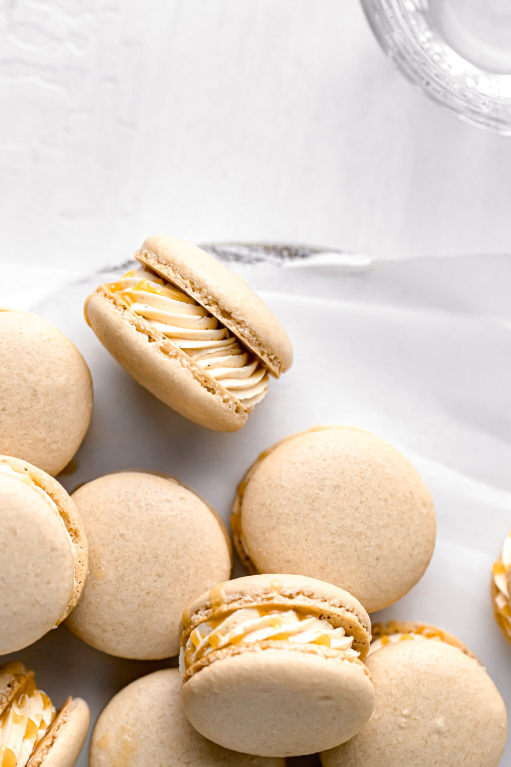 Salted Caramel Macarons - Sloane's Table