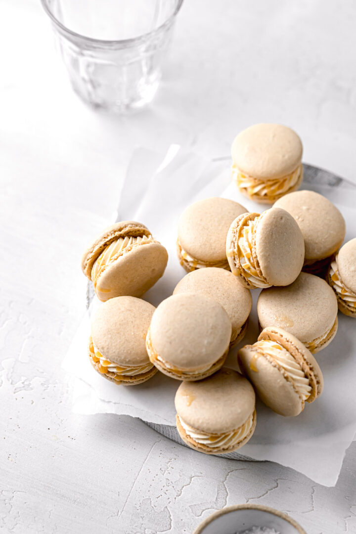Salted Caramel Macarons - Sloane's Table