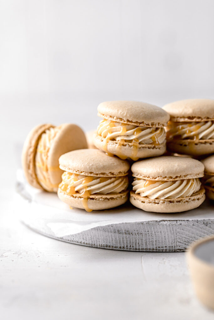 Salted Caramel Macarons - Sloane's Table