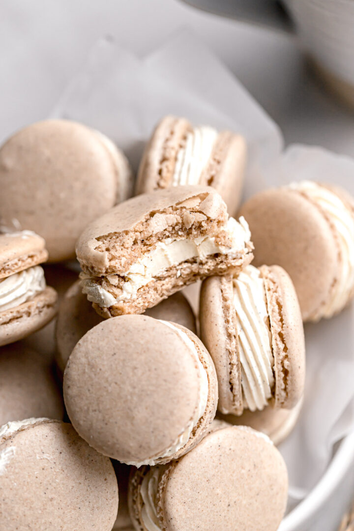 Chai Macarons - Sloane's Table