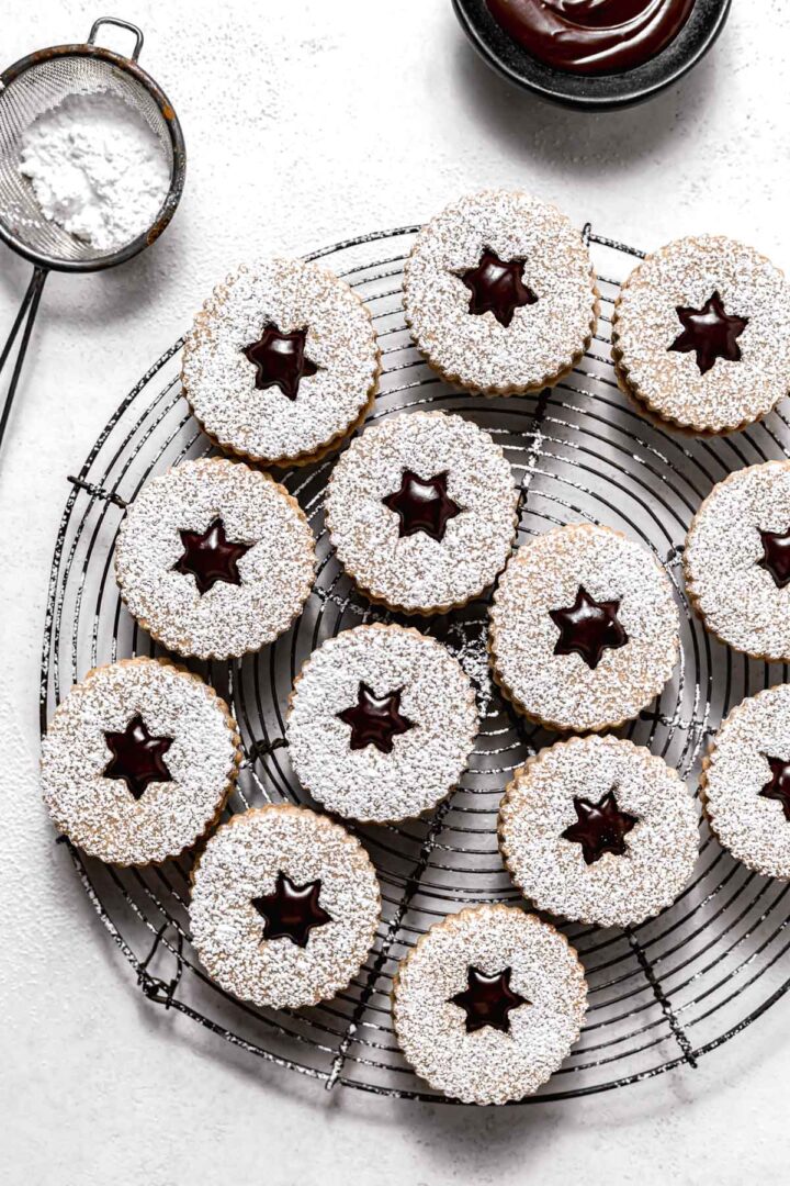 Chocolate Chai Linzer Cookies - Sloane's Table