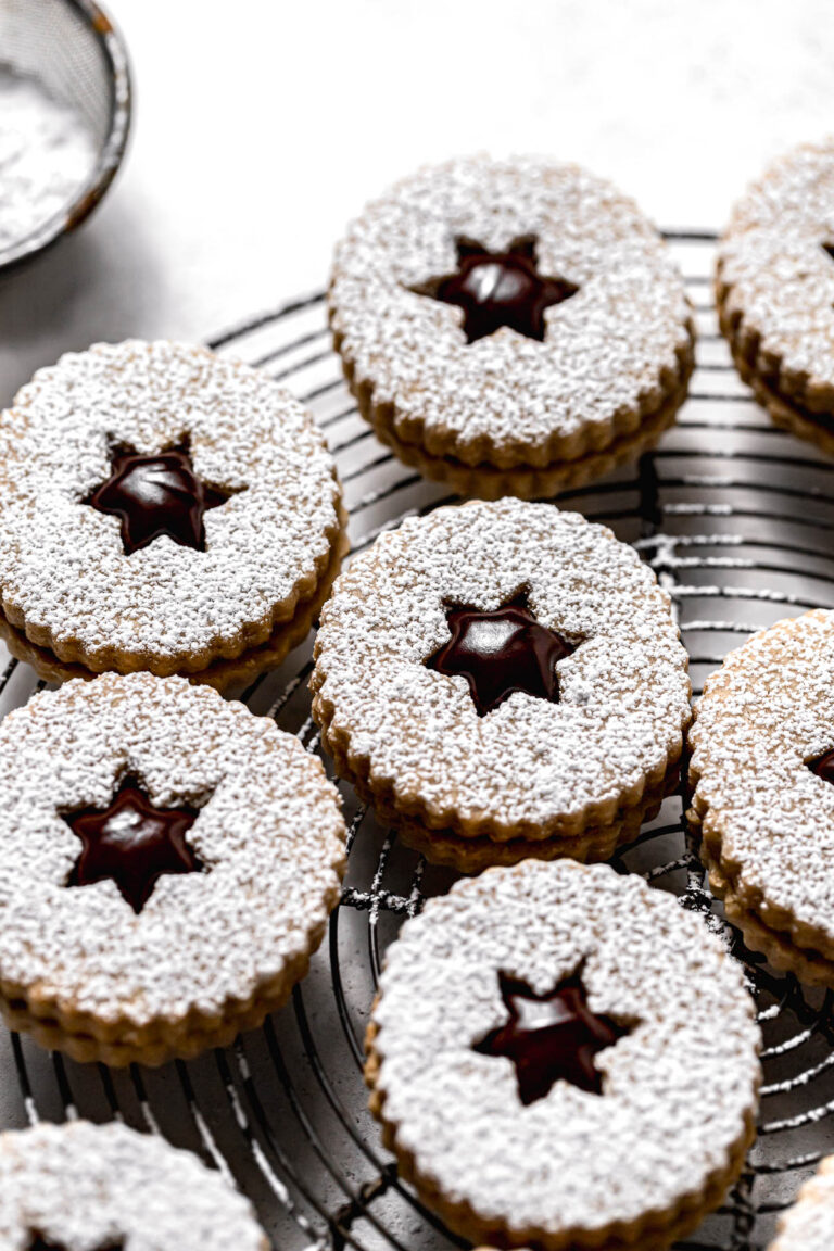 Chocolate Chai Linzer Cookies - Sloane's Table
