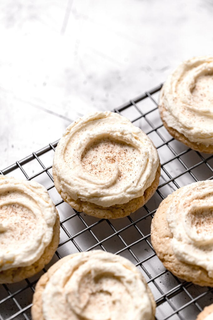 Frosted Eggnog Cookies - Sloane's Table