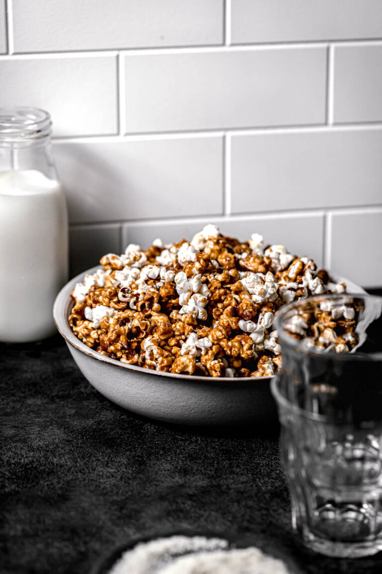 Homemade Salted Caramel Popcorn - Sloane's Table