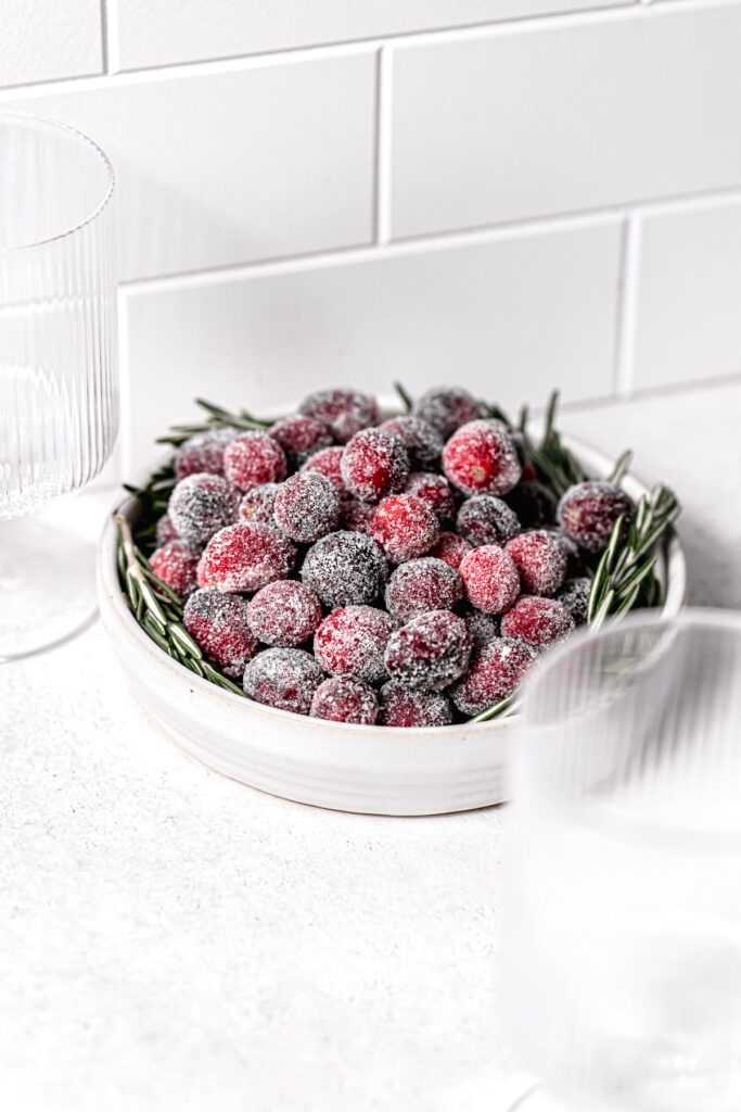 5 Ingredient Sugared Cranberries - Sloane's Table