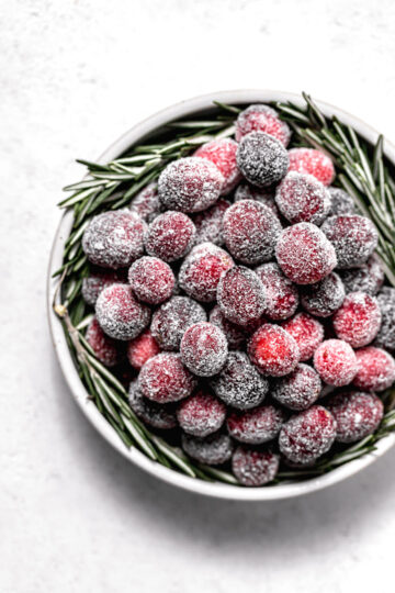 5 Ingredient Sugared Cranberries - Sloane's Table
