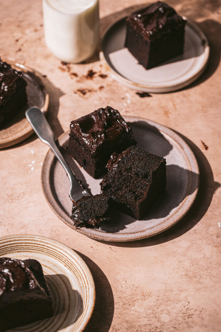 Malted Dark Chocolate Snack Cake - Sloane's Table