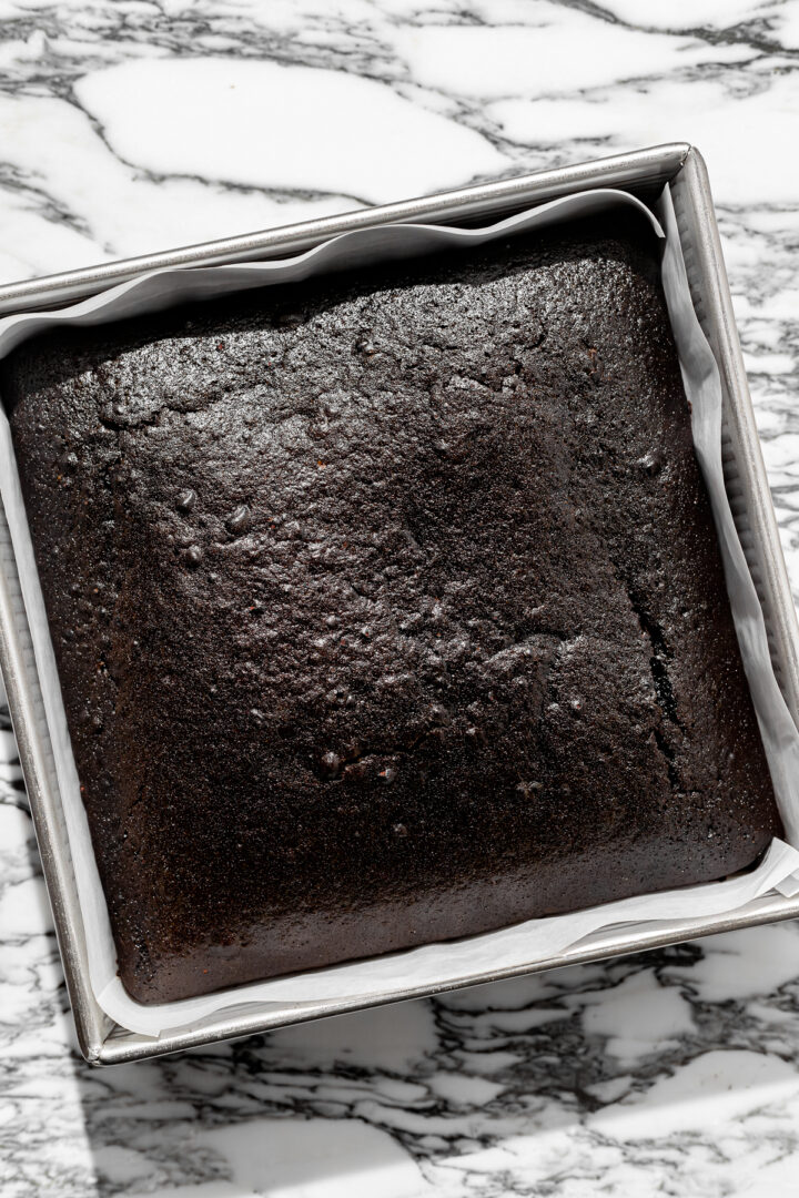 Malted Dark Chocolate Snack Cake - Sloane's Table