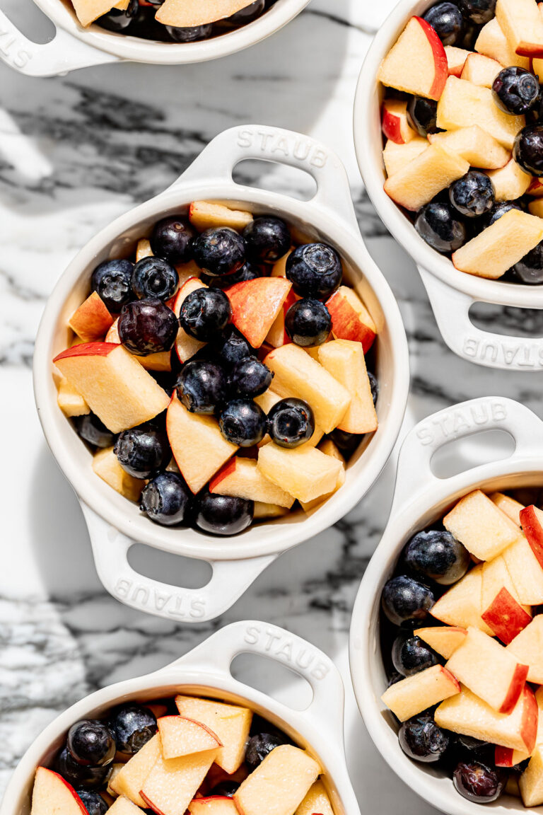 Individual Blueberry and Apple Crumble - Sloane's Table