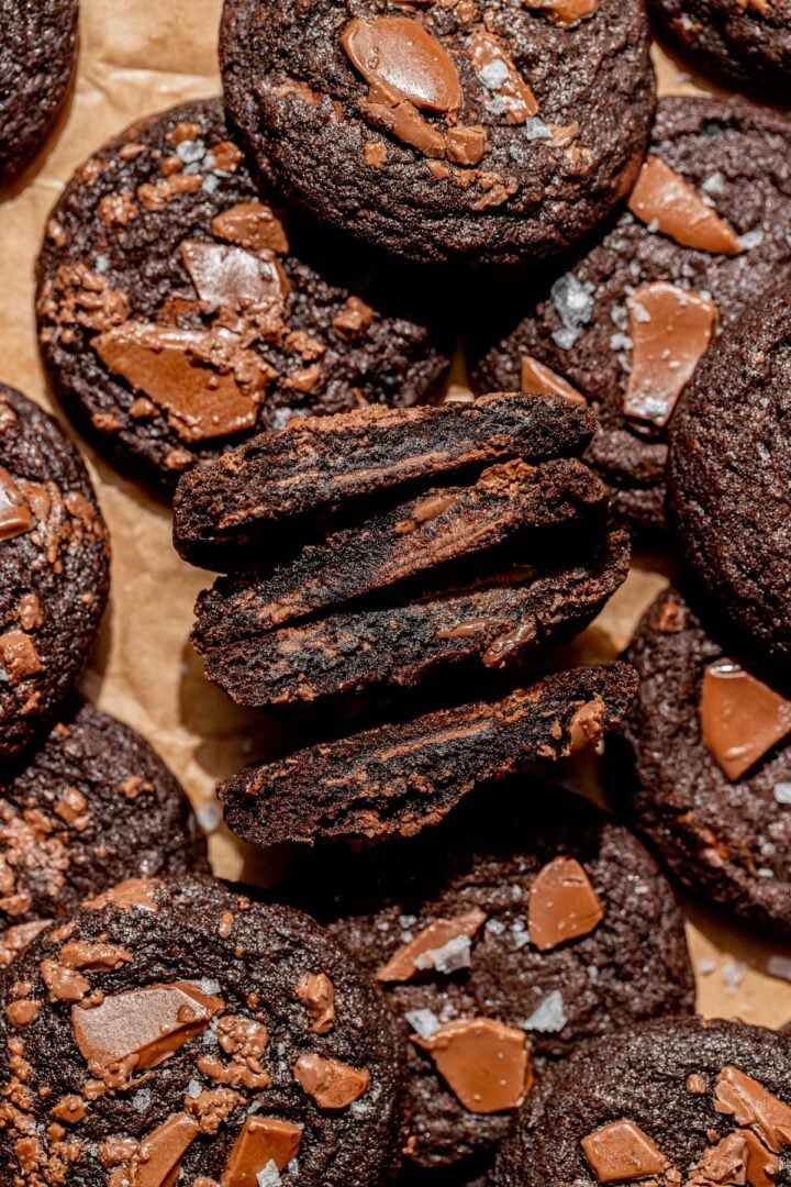 Soft Double Chocolate Chip Cookies - Sloane's Table