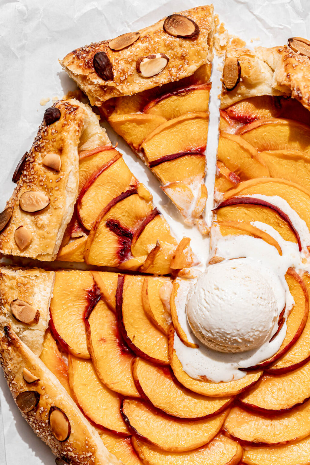 Almond Peach Galette - Sloane's Table