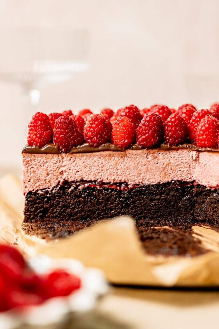 Chocolate Raspberry Mousse Cake - Sloane's Table