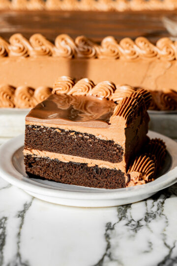 Sheet Pan Chocolate Birthday Cake - Sloane's Table